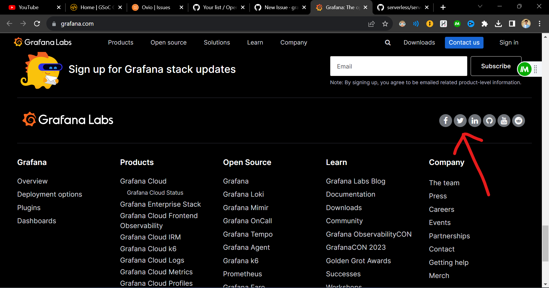 Website UI : Request to Update Twitter Icon to X · Issue #74597 · grafana/grafana · GitHub