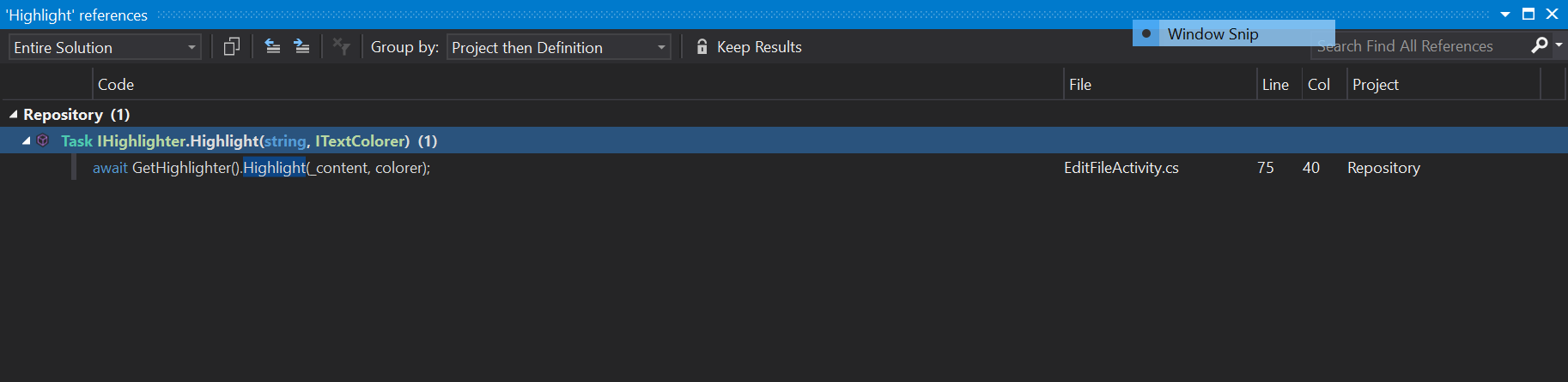 Go To Implementation Didnt List Implementations Off Of An Interface Method When