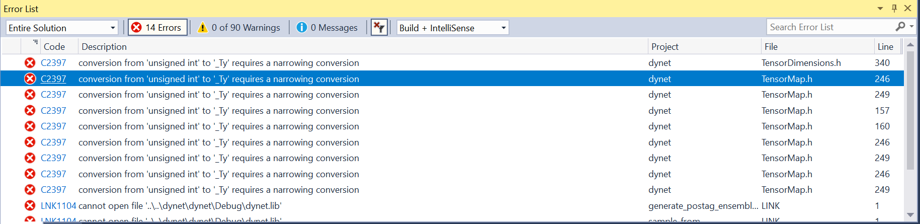 Does not compile on MSVC 19.15.26730 · Issue #1481 · clab/dynet · GitHub
