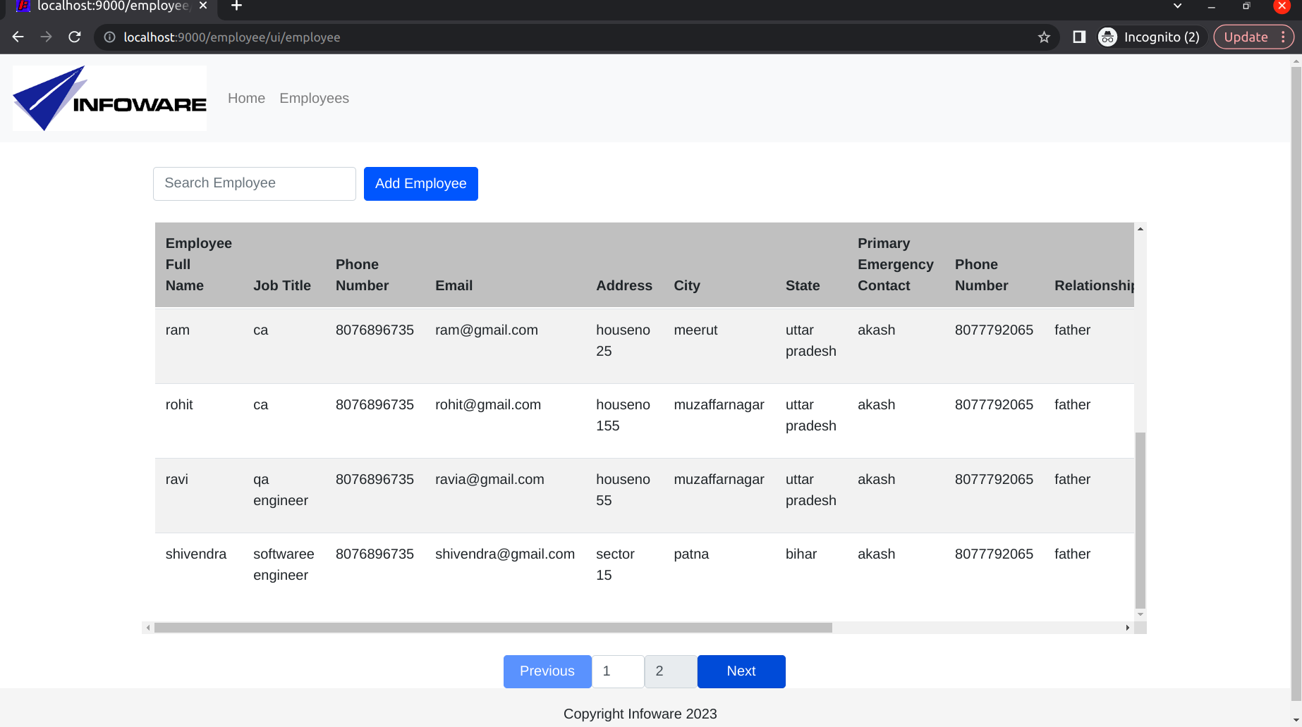 GitHub - RankerO/Infoware-Assignment: CRUD features in Java spring boot API