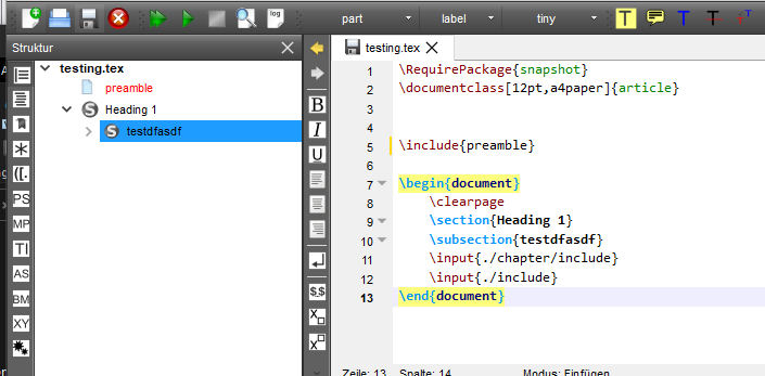 structure panel option "Scroll to current cursor position" ignored (in adv. editor) · Issue ...