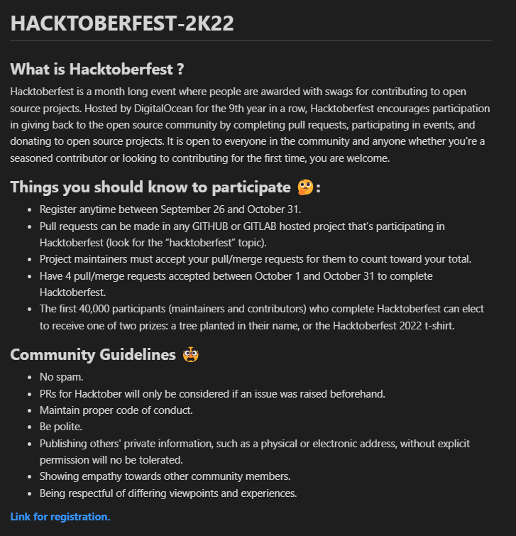 Update Readme for Hacktoberfest · Issue #189 · WeMakeDevs/roadmaps · GitHub