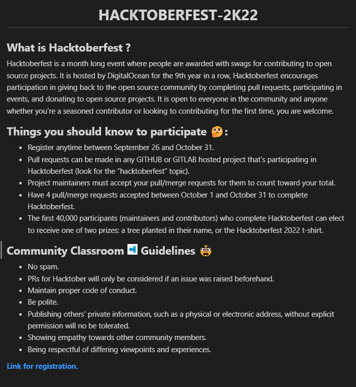 Update Readme for Hacktoberfest · Issue #189 · WeMakeDevs/roadmaps · GitHub