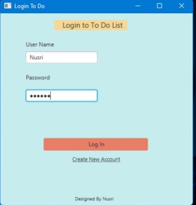 GitHub - Nusri7/ToDo-List-JavaFX