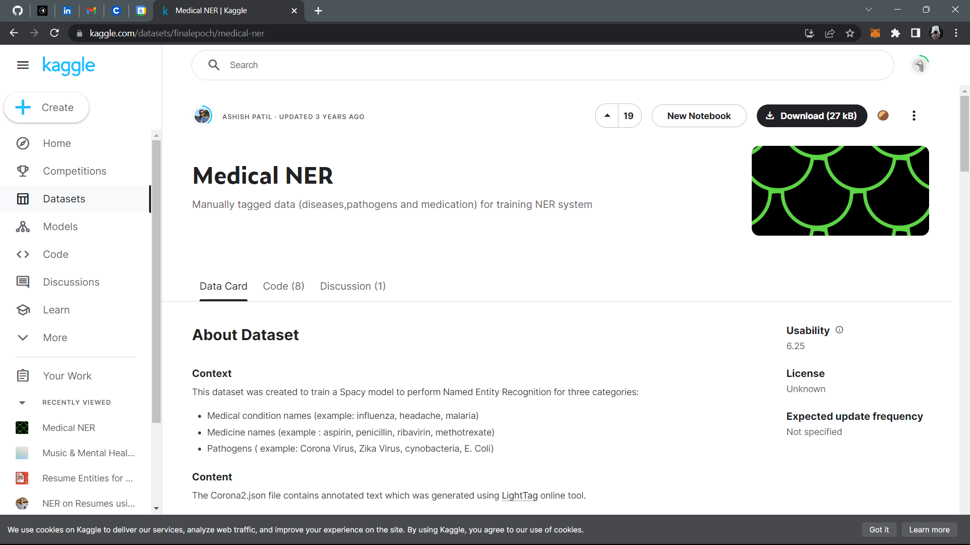 GitHub - lixx21/medical_ner: Using NER model to recognize entities name from a medical report