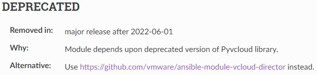 ModuleNotFoundError: No module named 'pyvcloud' · Issue #752 · semaphoreui/semaphore · GitHub