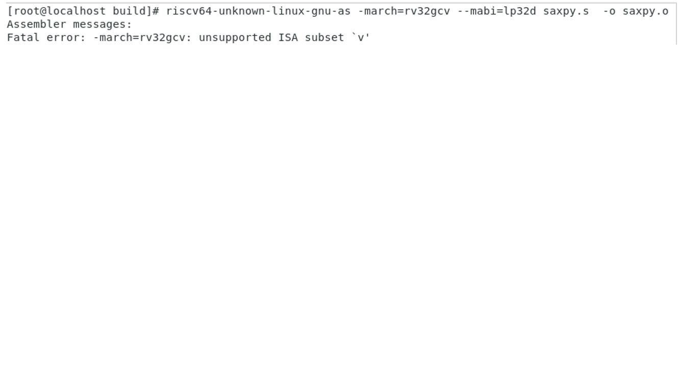 Unsupported ISA subset 'v' · Issue #968 · riscv-collab/riscv-gnu-toolchain · GitHub