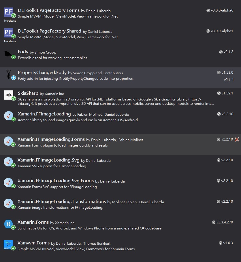first build FFImageLoading.Forms.Sample and get error Xamvvm ...