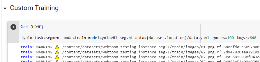 Unable to train due to problems error: "ignoring corrupt image/label: could not convert string ...