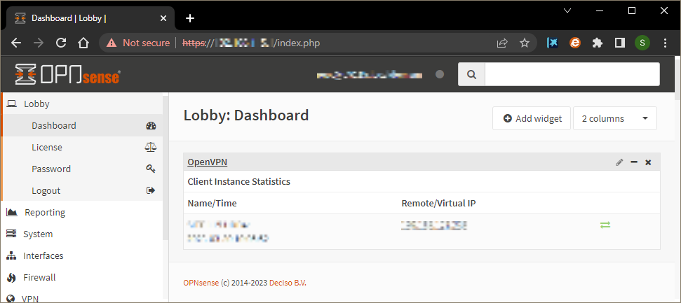OpenVPN widget broken · Issue #6437 · opnsense/core · GitHub