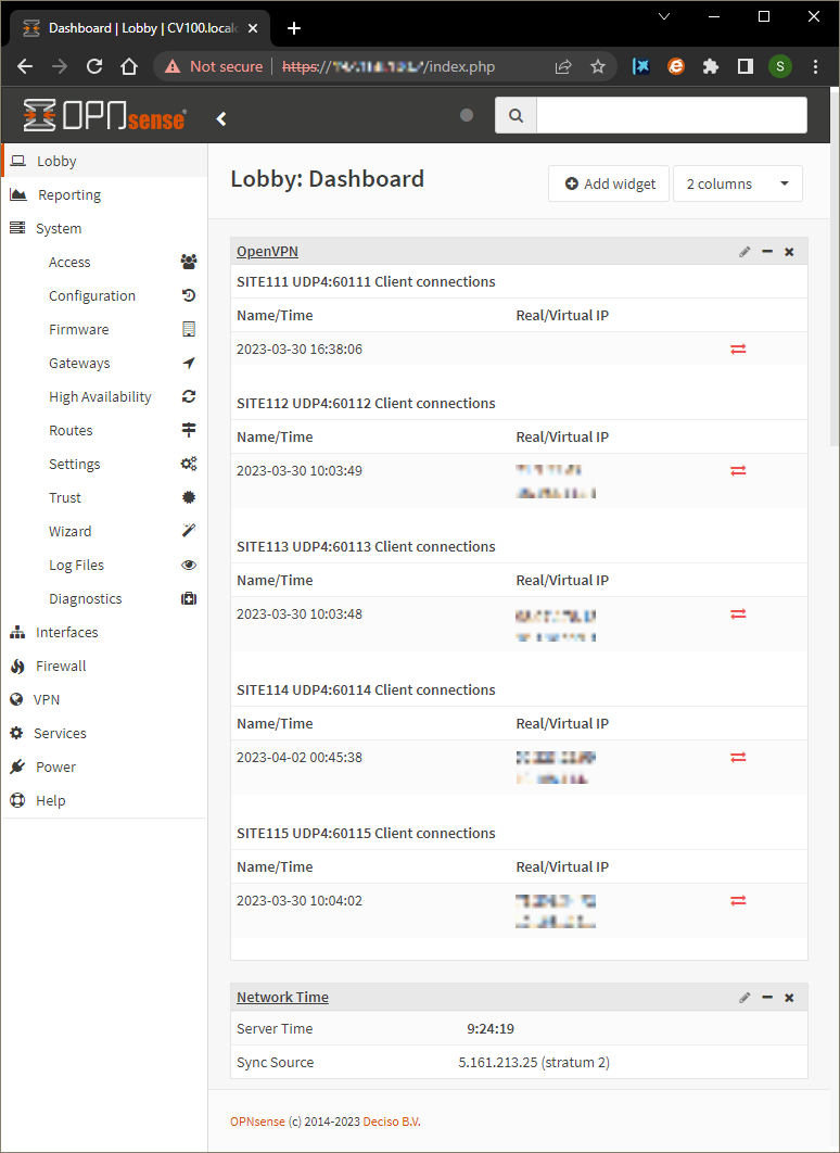 OpenVPN widget broken · Issue #6437 · opnsense/core · GitHub