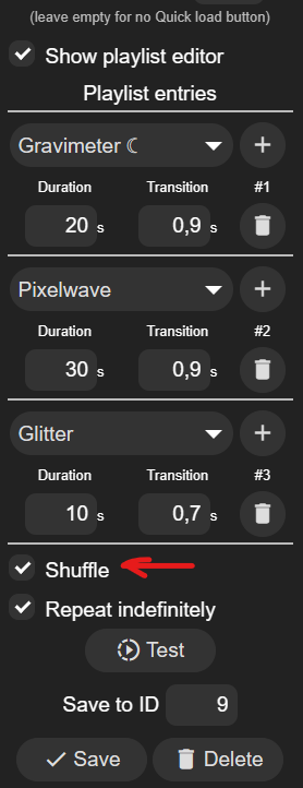 14.0-b4: Can’t disable shuffle on playlists · Issue #3324 · Aircoookie/WLED · GitHub