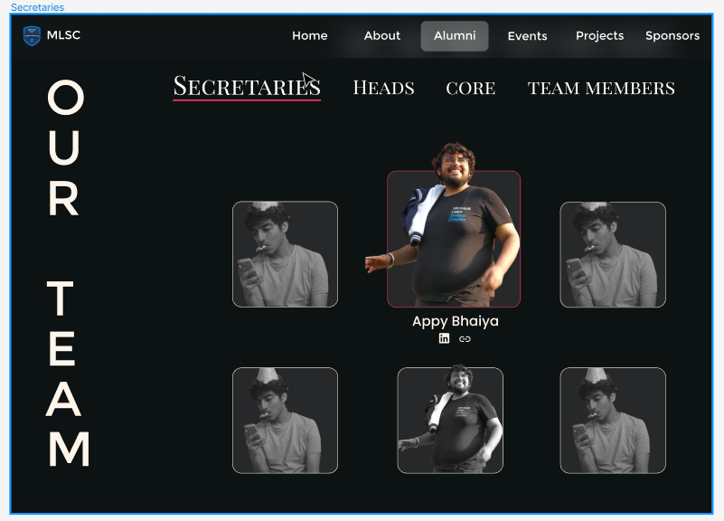 Our Team · Issue #6 · MicrosoftStudentChapter/mlsctiet · GitHub