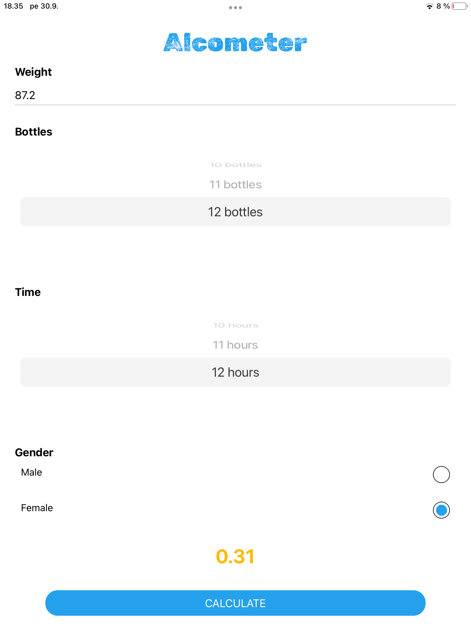 GitHub - Gittomi/alcometer