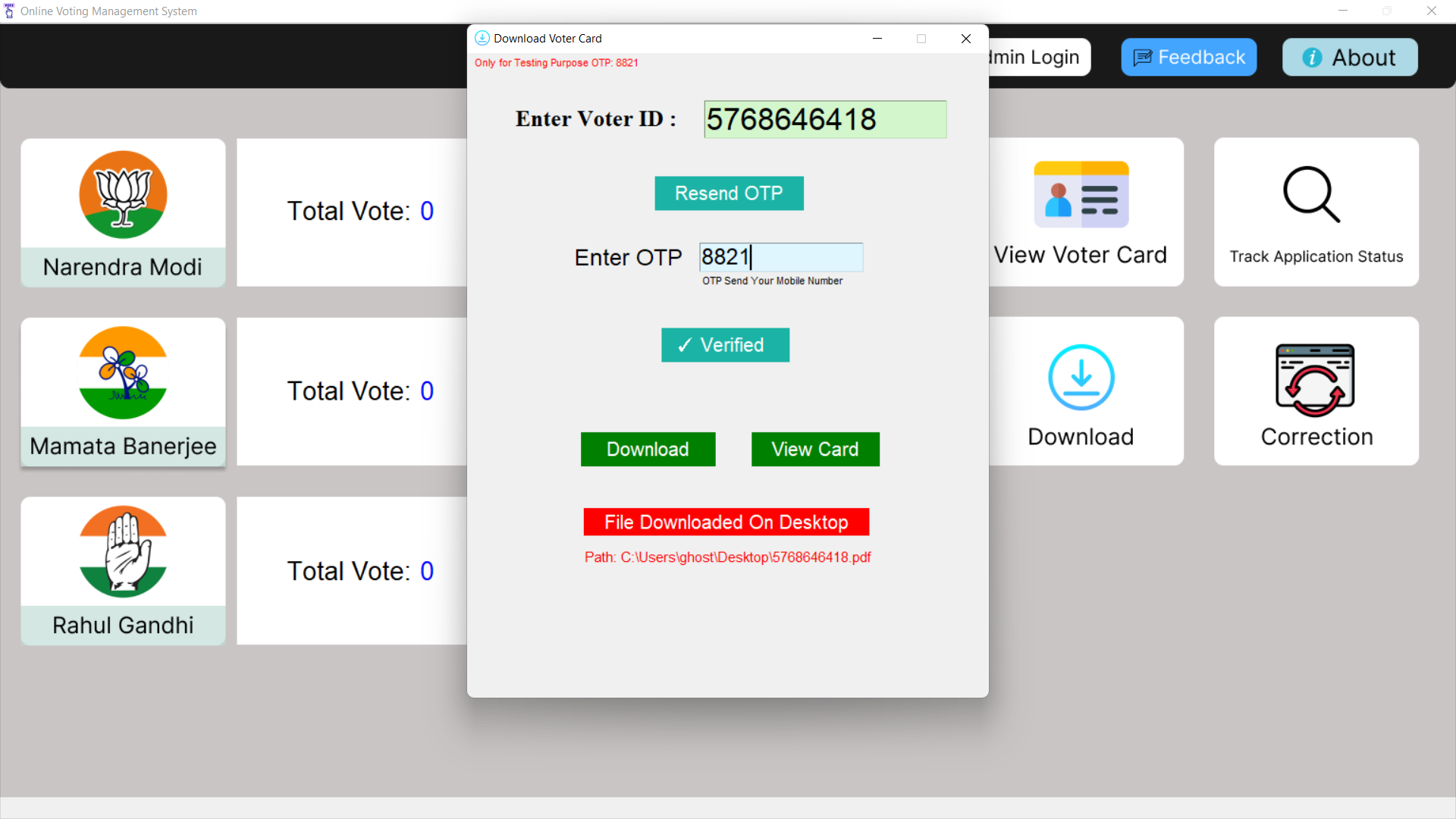 GitHub - DEV6210/Online-Voting-Management-System: This Project is ...
