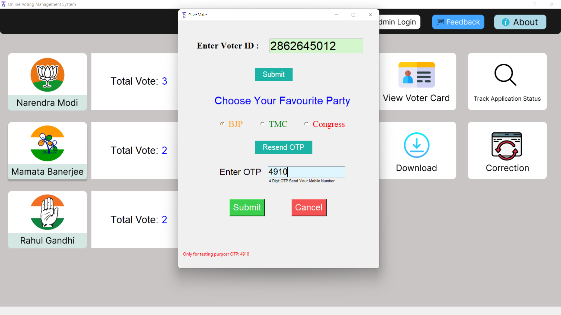 GitHub - DEV6210/Online-Voting-Management-System: This Project is ...