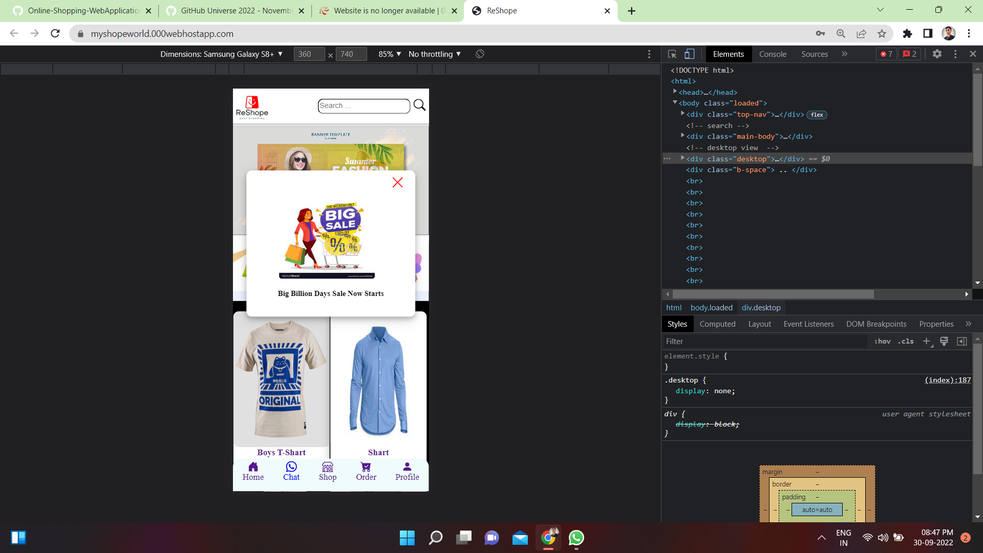 GitHub - DEV6210/Online-Shopping-WebApplication: Online Shopping ...