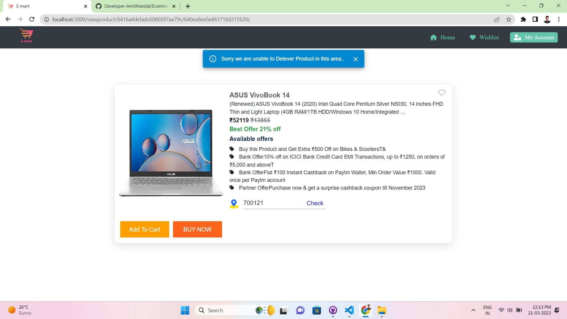 GitHub - DEV6210/Ecommerce-Website