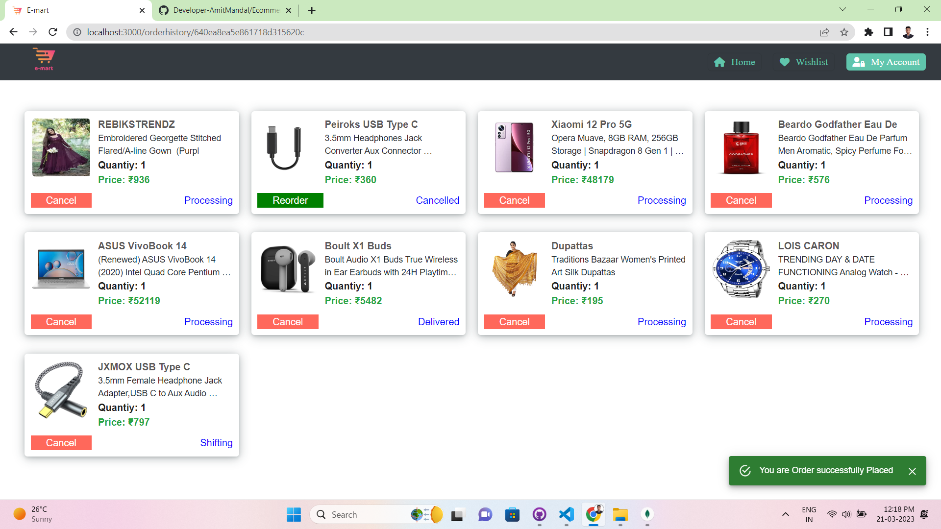 GitHub - DEV6210/Ecommerce-Website