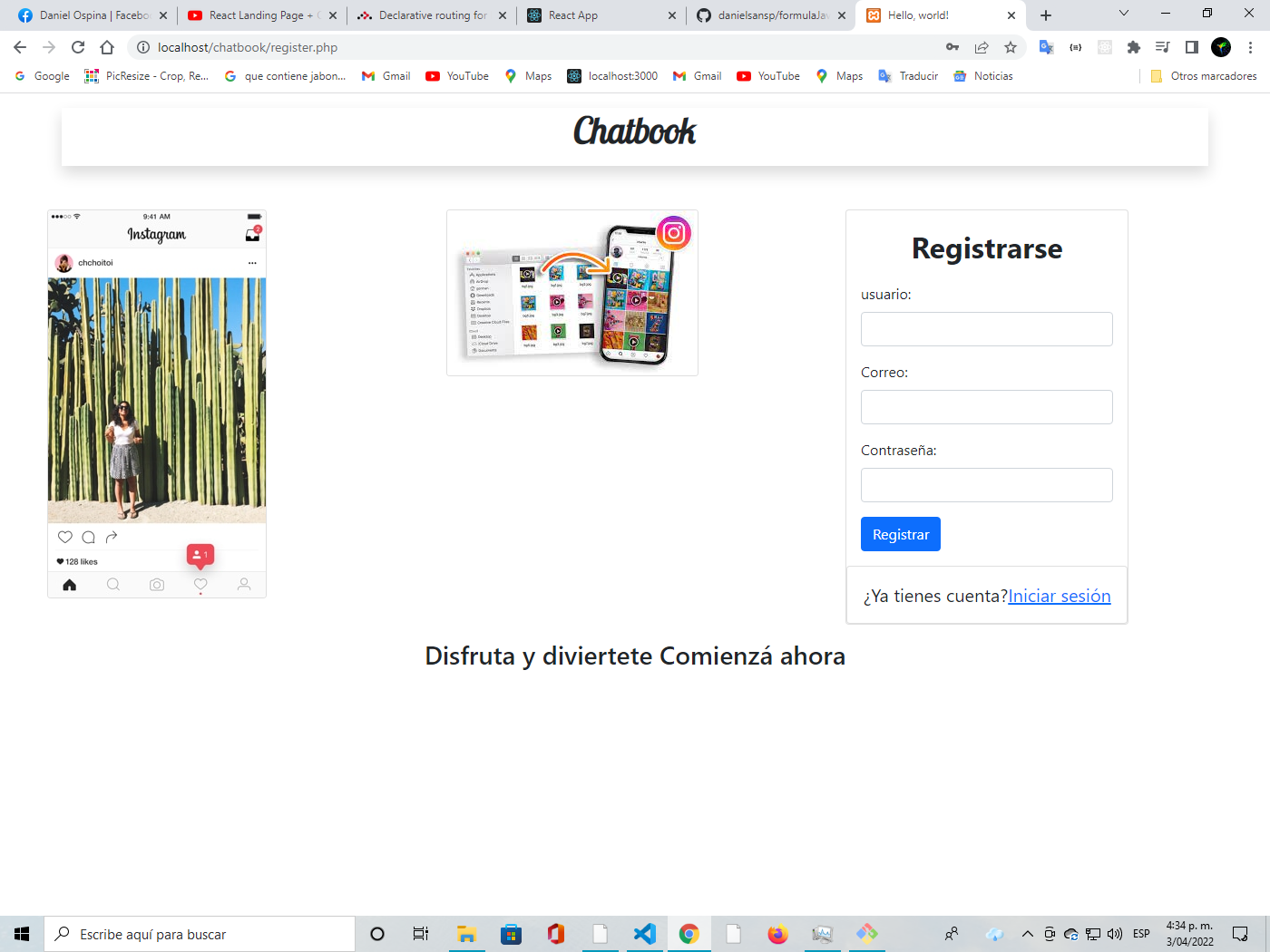 GitHub - DanielMEH/redSocialPhp: chatbook