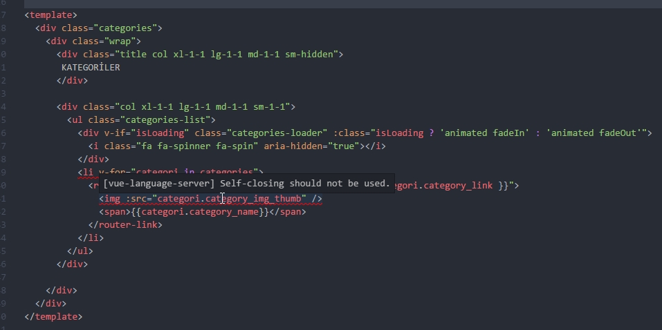 Eslint Error Line · Issue #270 · vuejs/vetur · GitHub