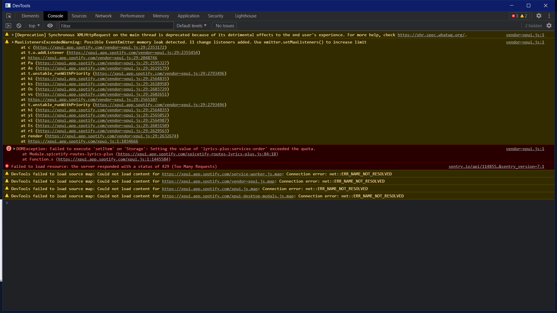 Something went wrong always appearing · Issue #1116 · spicetify/cli · GitHub