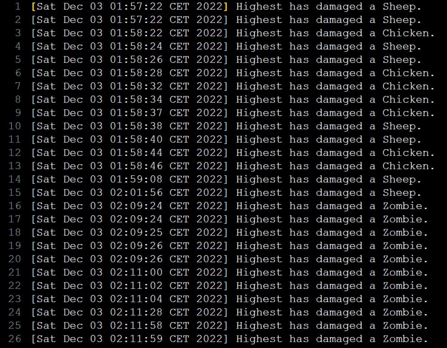GitHub - highesttt/eventLogger-Forge: Log Minecraft events into a text file. Could be used with ...