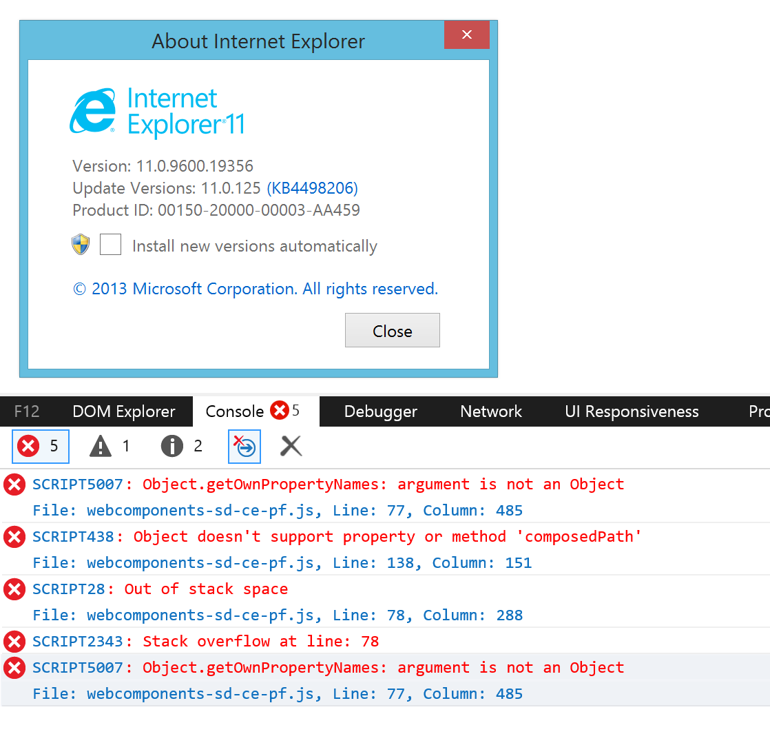 Wcjs Out Of Stack Issue In Ie · Issue 43 · Webcomponentspolyfills