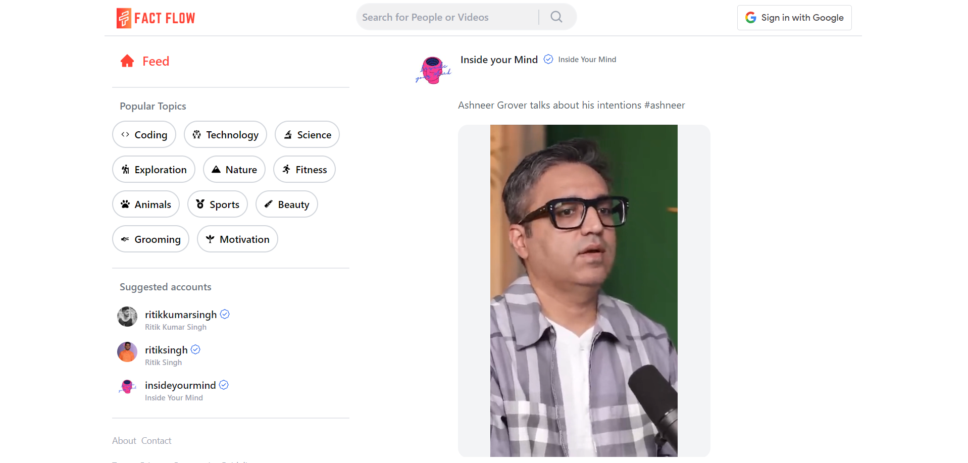 GitHub - thisissinghji/factflow: FactFlow: Where Information Takes Center Stage - The video ...