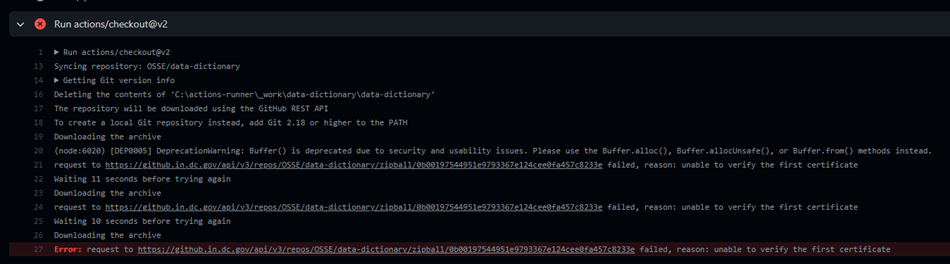 Ambiguous Error message for self-hosted Windows runners not configured to use SChannel · Issue ...