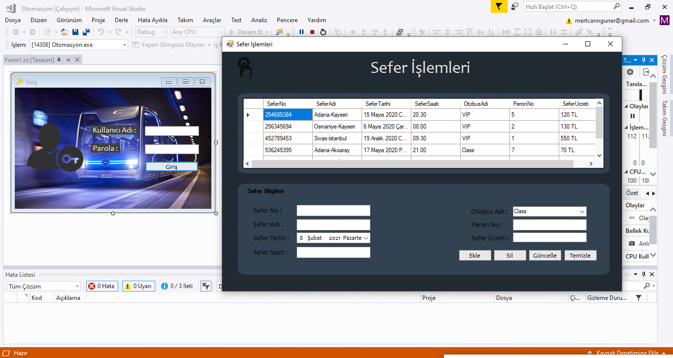 GitHub - mert-guner/Bilet-Otomasyonu: Bir firmadan otobüs bileti ...