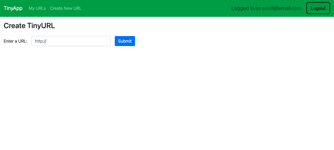 GitHub - Scott-Hillier/tinyapp
