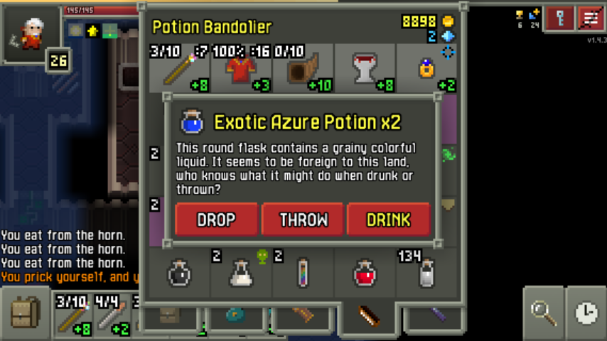 Drunken Potion · Issue #1144 · 00-Evan/shattered-pixel-dungeon · GitHub