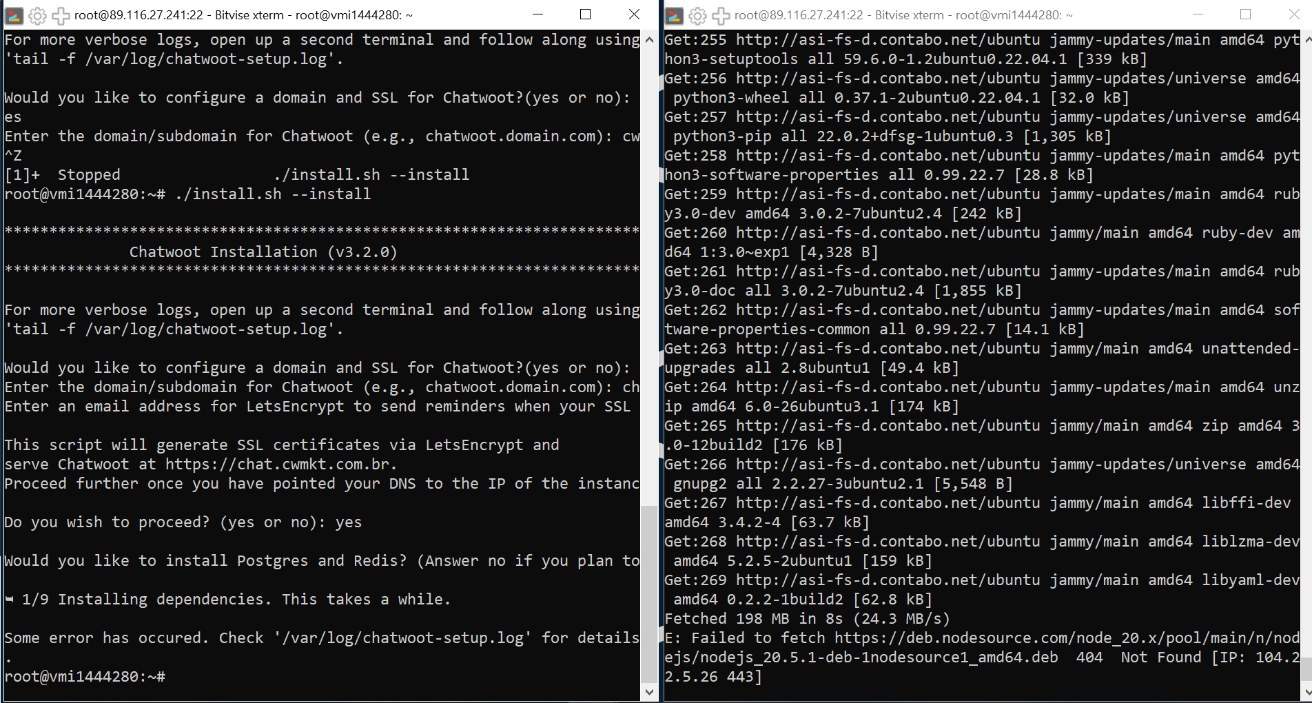 Fails When Trying To Install Node On Chatwoot · Issue 8267 · Chatwootchatwoot · Github 