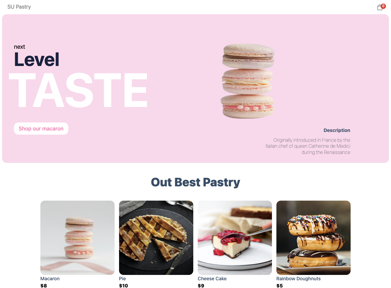 GitHub - FangshengXuJason/SU-Pastry-Ecommerce: A simple ecommerce websire