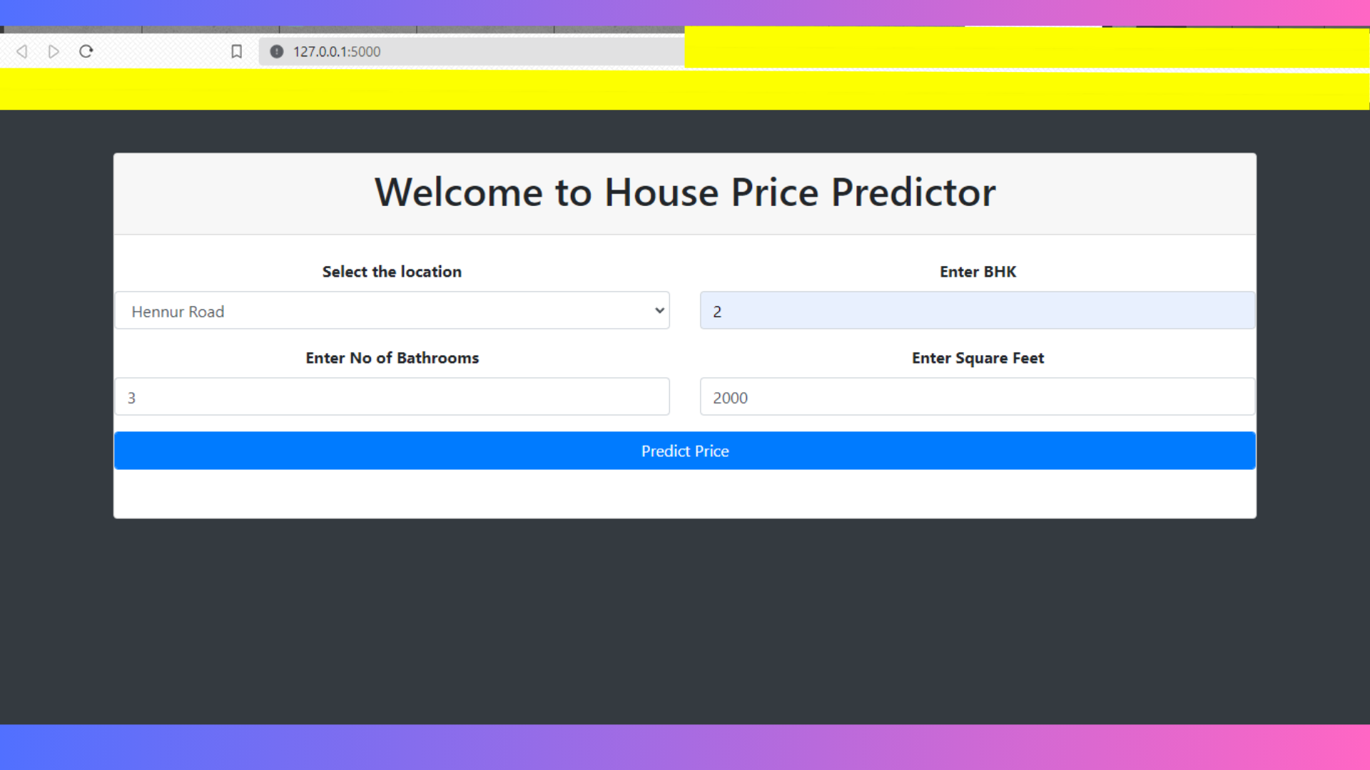 GitHub - subho004/HousePricePredictor: Bangalore House Price Predictor: A web app using Flask ...