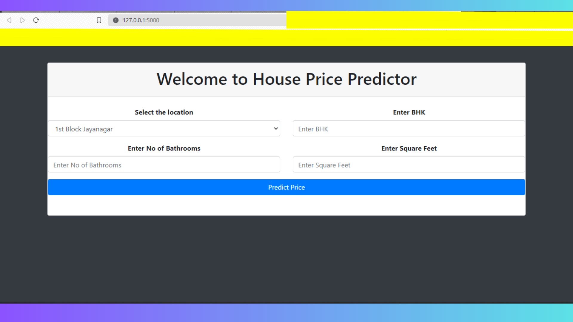 GitHub - subho004/HousePricePredictor: Bangalore House Price Predictor: A web app using Flask ...