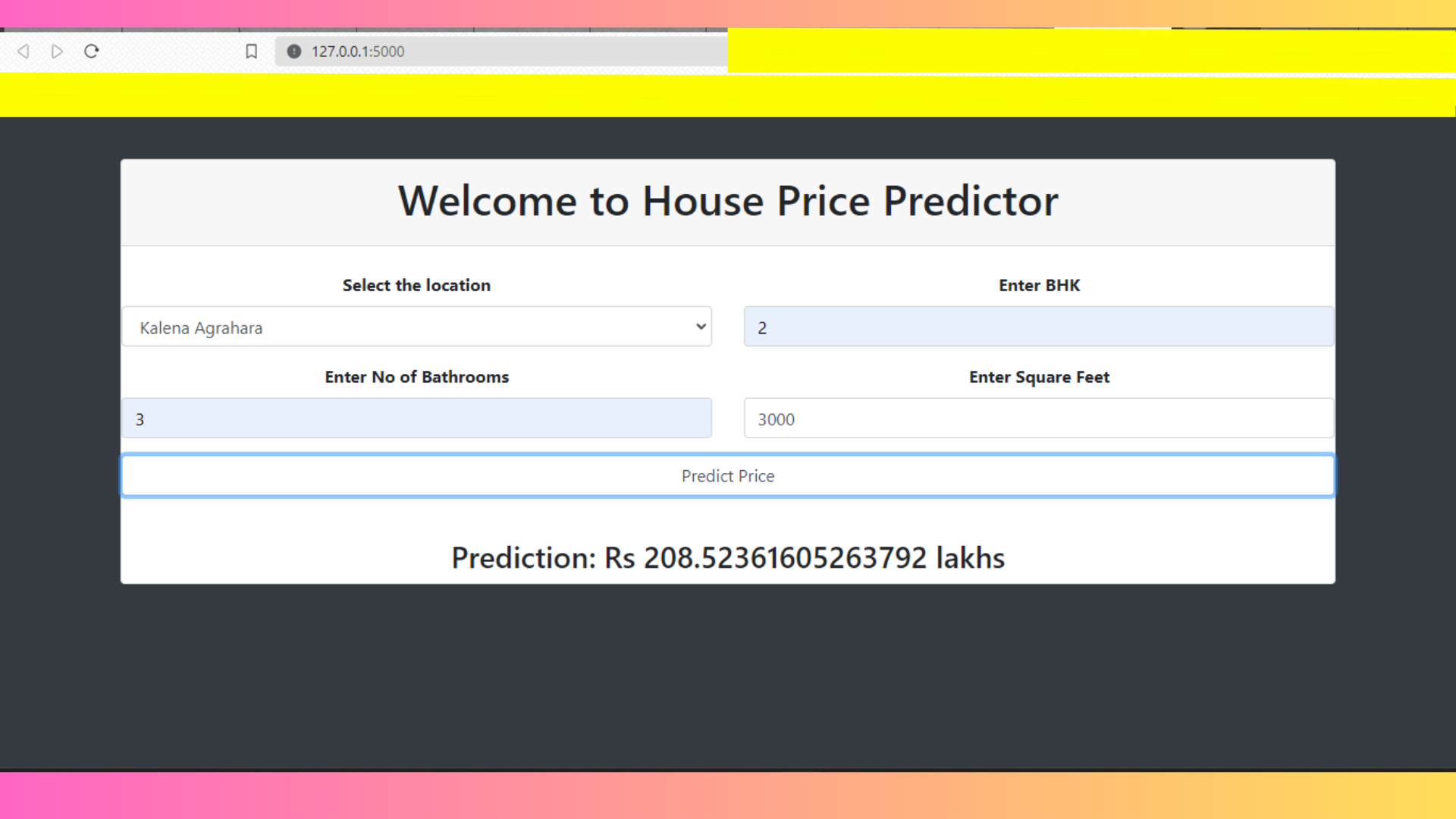 GitHub - subho004/HousePricePredictor: Bangalore House Price Predictor: A web app using Flask ...