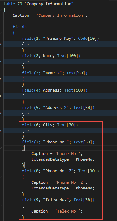 [Extend length of fields] table 79, Company Information · Issue #20207 · microsoft ...