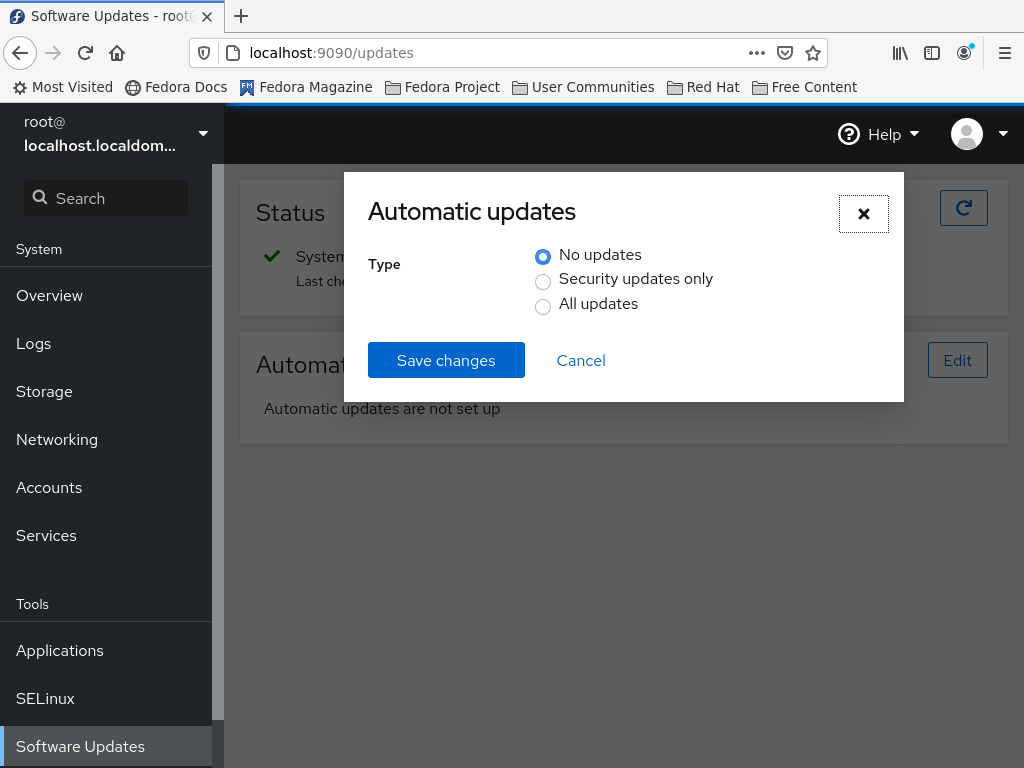 Radio buttons in 237 not aligned with text (Automatic updates card ...