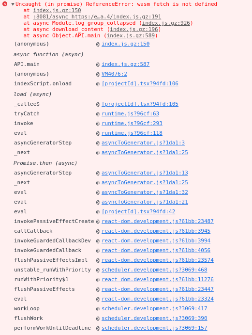 wasm_fetch is not defined when using Enso IDE CDN version · Issue #2946 · enso-org/enso · GitHub