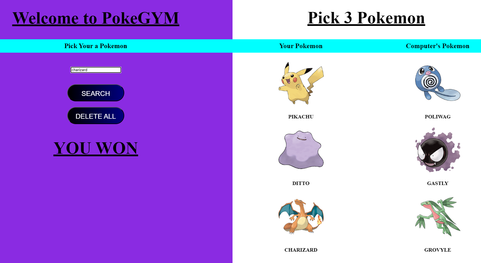 GitHub - Infinity04/Pokedex: It is a Pokedox Webpage which tells you about the Pokemon
