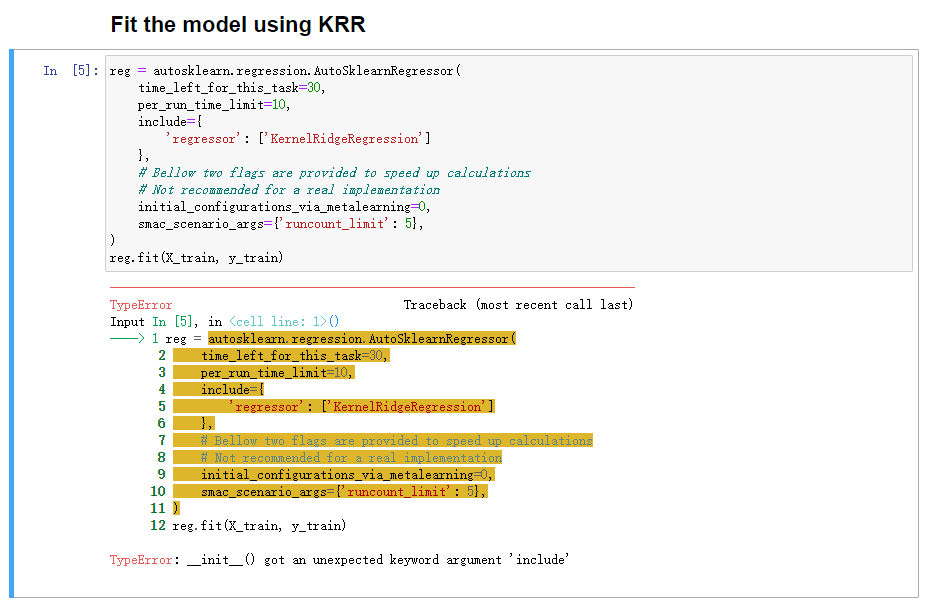the code of example_extending_regression can not run successfully · Issue #1453 · automl/auto ...