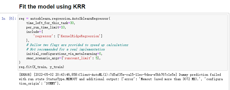 the code of example_extending_regression can not run successfully · Issue #1453 · automl/auto ...
