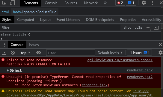 Freetube White Screen Bug · Issue 1765 · Freetubeappfreetube · Github
