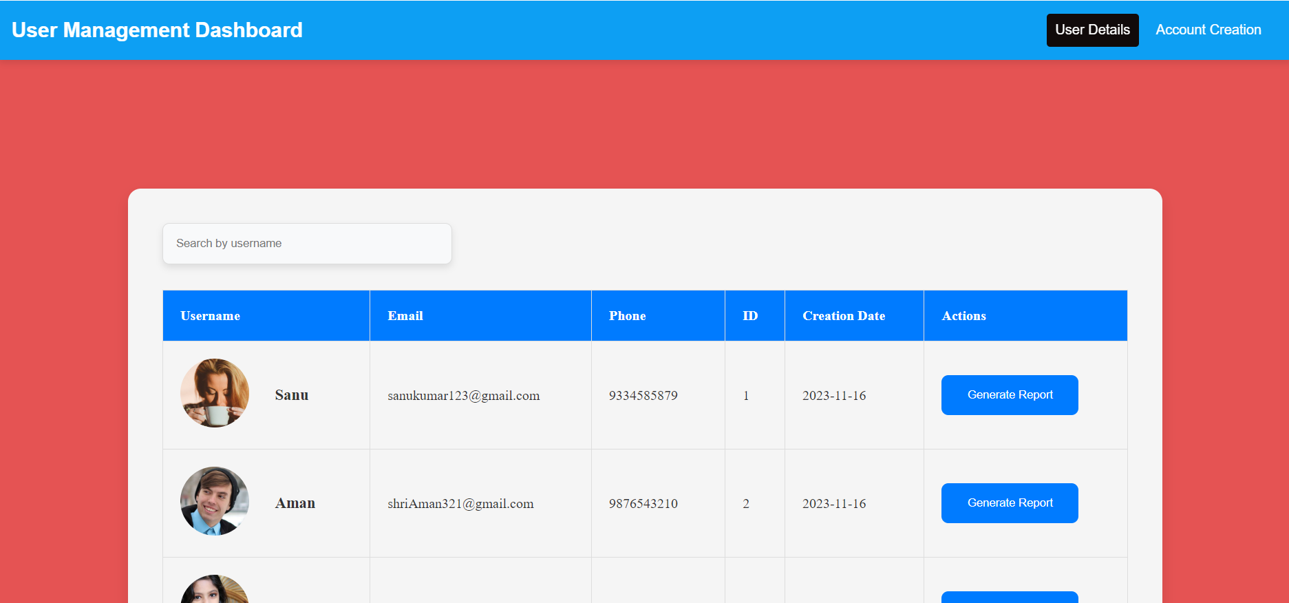 GitHub - SanuKumar4245/Greenie_Project_User_Management_DashBoard