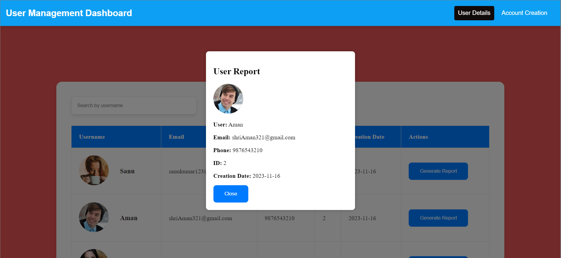 GitHub - SanuKumar4245/Greenie_Project_User_Management_DashBoard