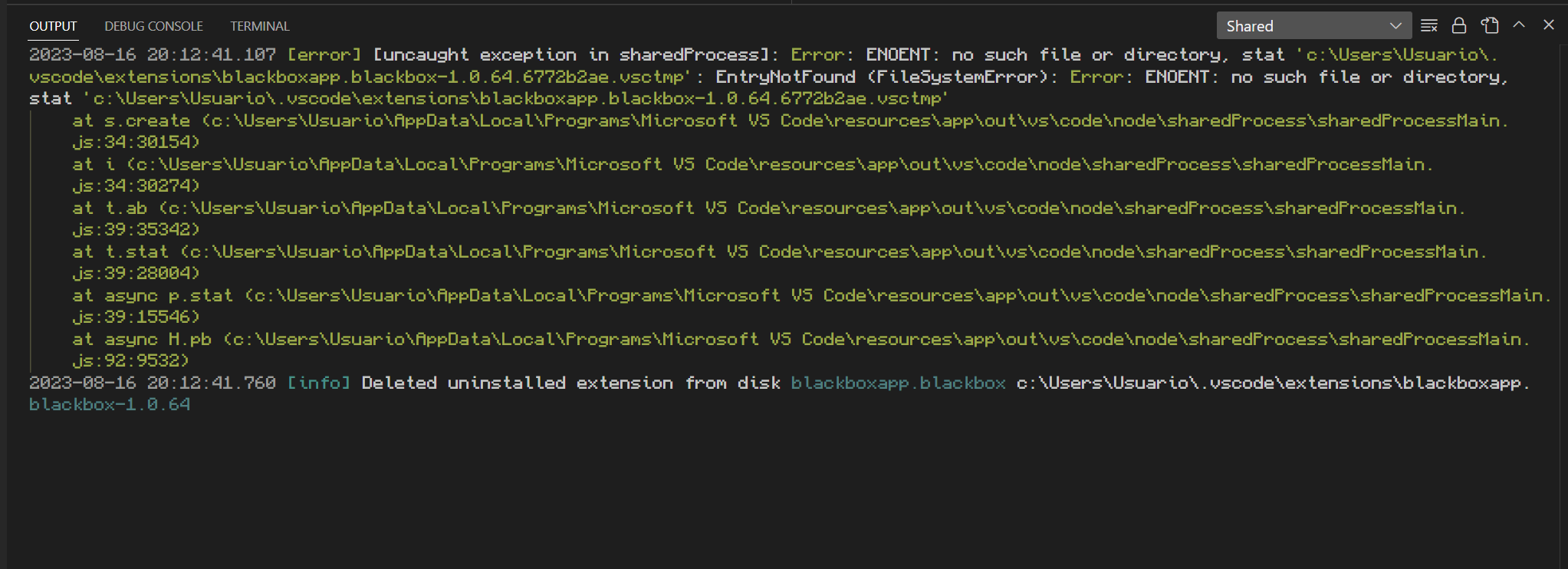 Extension panel blank · Issue #190603 · microsoft/vscode · GitHub