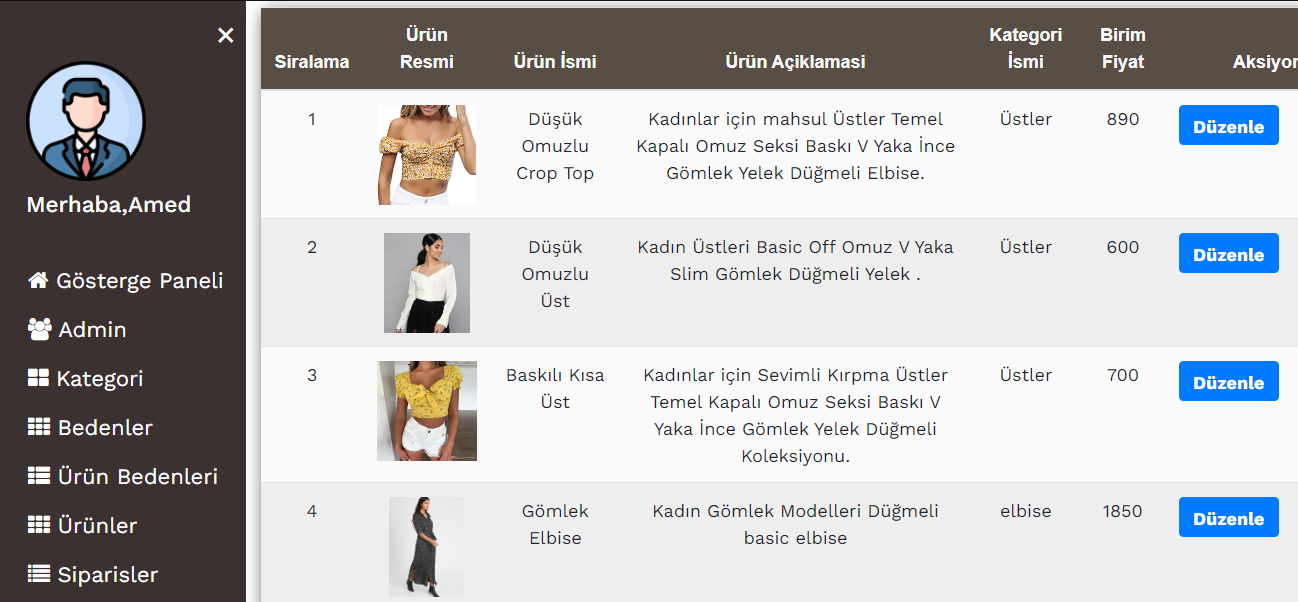 GitHub - amedalatas/AdminPanel: PHP İle Kadın Ürünleri Satış Mağazası