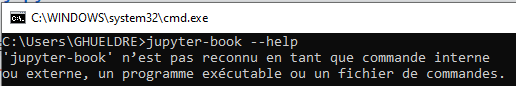 Windows Command Prompt Jupyter Book Command Not Set · Issue 1477 · Jupyter Bookjupyter Book
